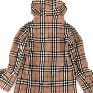 Burberry | Jackets & Coats | Burberry Nova Check Plaid Wool Hooded ...